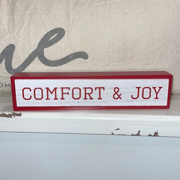 design group America | Holiday | Comfort Joy Wooden Sign New | Poshmark
